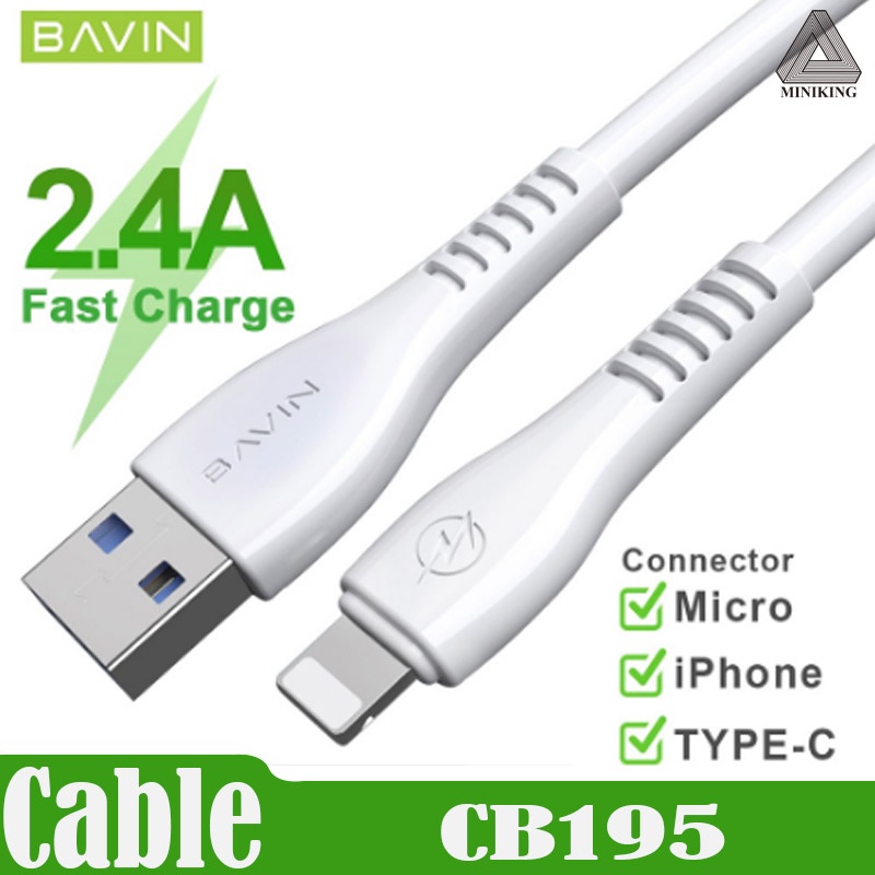 BAVIN CB195 2.4A Fast Charging & Data Transfer Cable 1M For Android ...