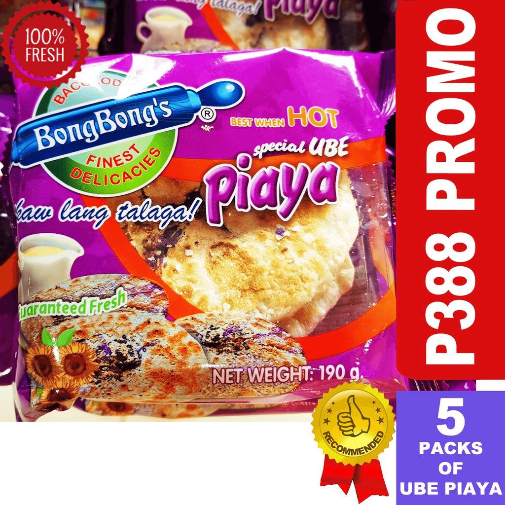 Cod In Stock 5 Packs Bongbongs Ube Piaya Pasalubong Promo All Time Favorites Bacolods Best