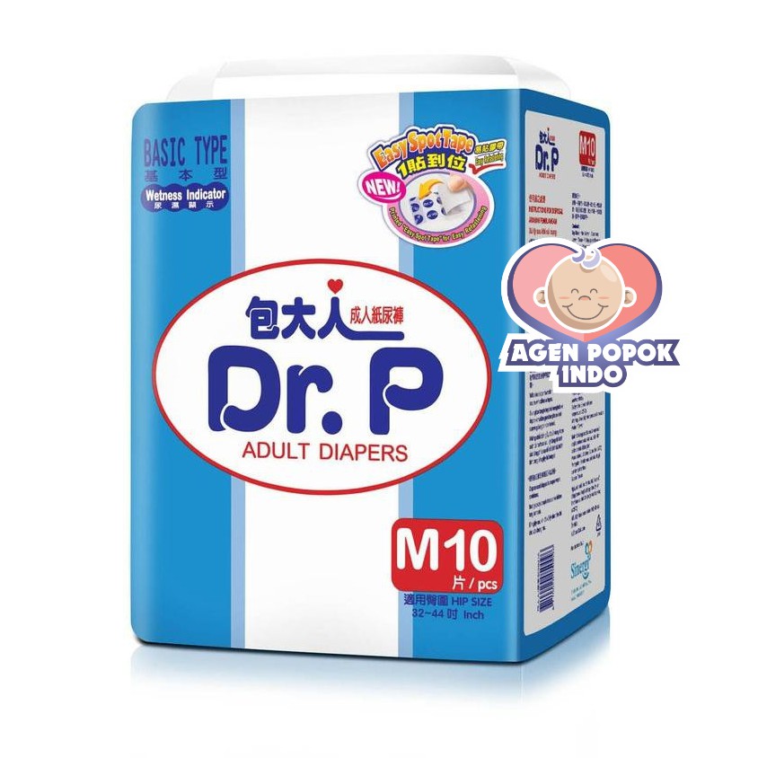 Dr.p BASIC ADHESIVE ADULT DIAPERS M 10 DRP DR P ADULT DIAPERS Tape M10 ...