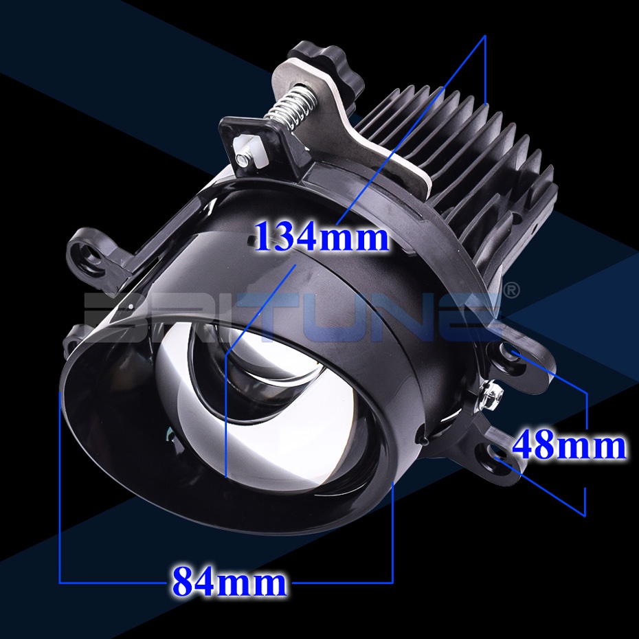 Hyperboloid Super Bright Bi LED Fog Light Projector Lens For Toyota ...