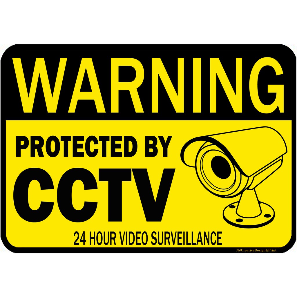 A4 Laminated CCTV Signage | Shopee Philippines
