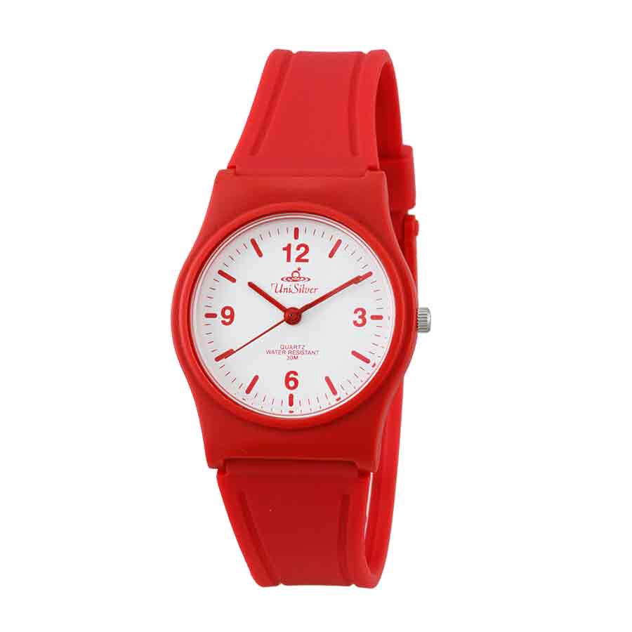UniSilver Time Women's Red Analog Rubber Watch KW3770-2201 | Shopee ...