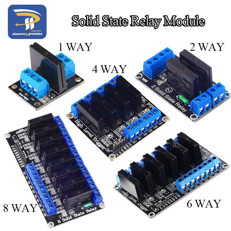 5V 1 2 4 channel SSR AVR G3MB-202P 8 way High Low Level Solid State ...