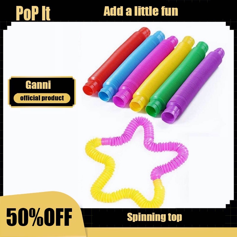 POP It Mini Pop Tubes Toy Sensory For Adult Stress Relieve Fidget Kid ...