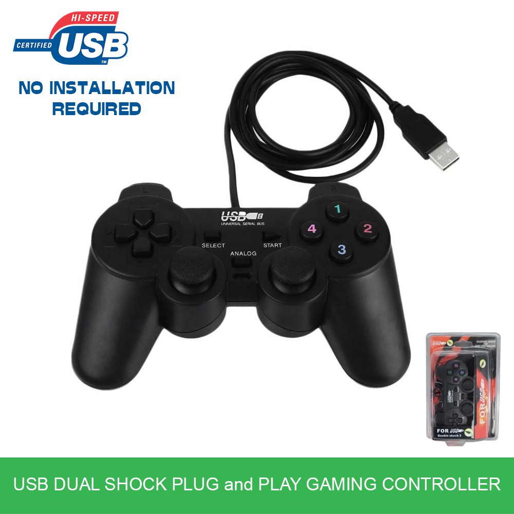 Two-Shock Universal USB PC Gaming Controller Joystick | Shopee Philippines