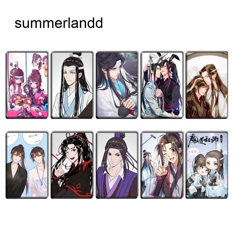 10 Pcs/Set Mo Dao Zu Shi China Anime Crystal Card Sticker DIY ...