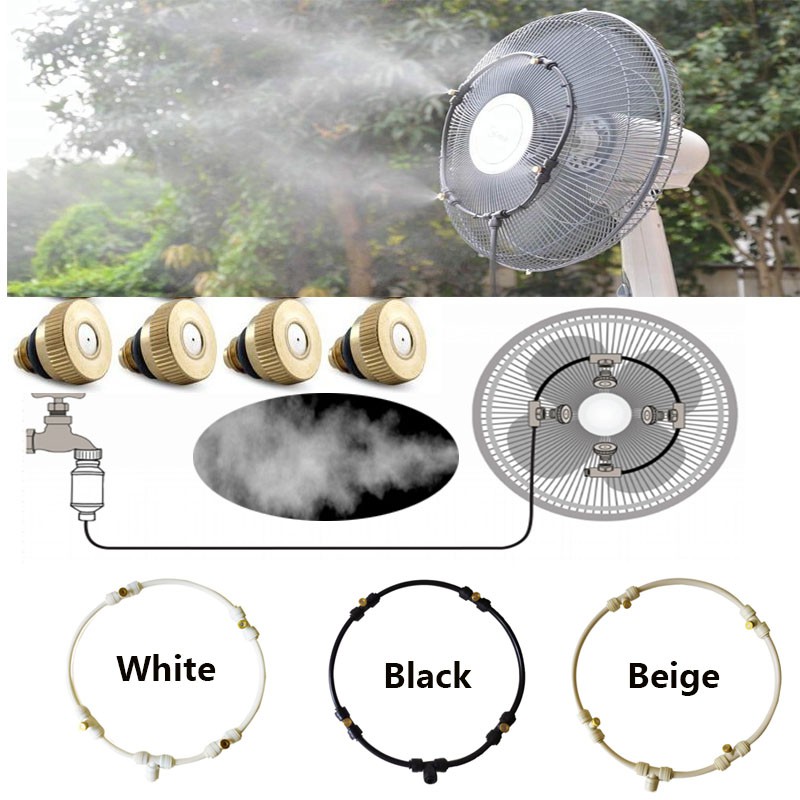 Portable Mist Fan Ring Kit Water Sprayer Mist Fog Machine Fan Ring ...