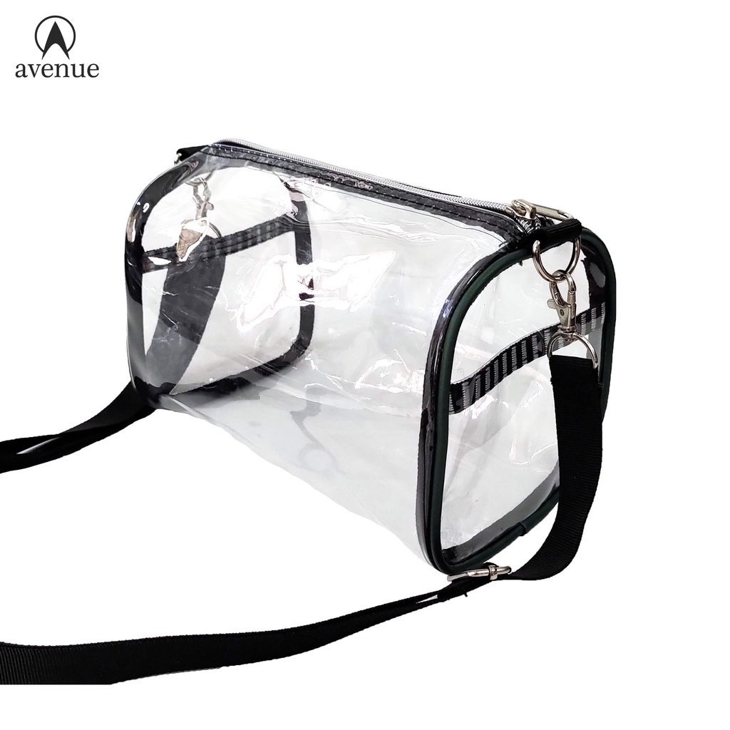 Avenue #302 Transparent PVC Clear Sling Bag Shoulder Bag Thick Plastic ...