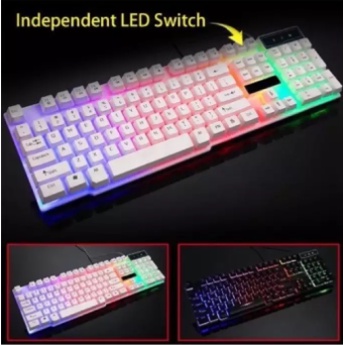 GTX300 Colorful LED Illuminated Backlight USB Wired PC Laptop Gaming ...