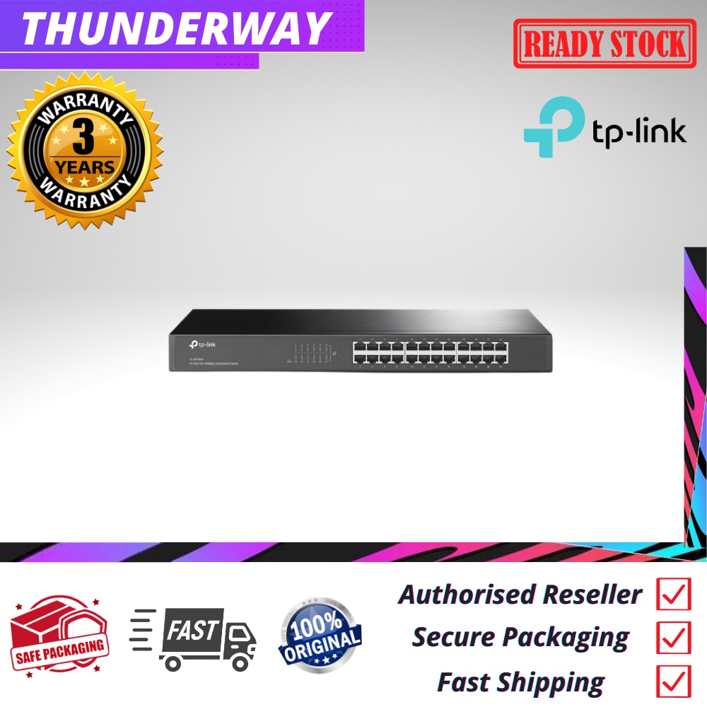 TP-LINK Tl-Sf1024 24-Port 10/100mbps Rackmount Switch | Shopee Philippines