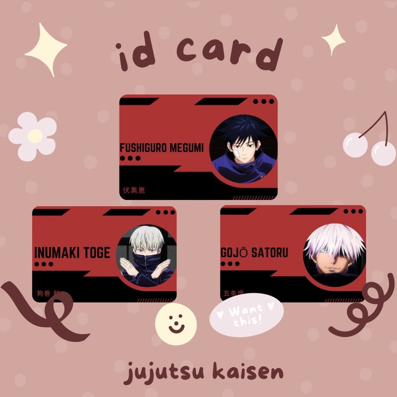 Jujutsu Kaisen ID Card | Shopee Philippines