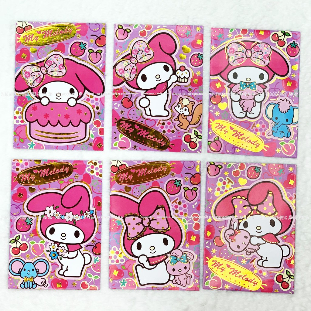 My MELODY 6pcs Red Packet Angpow MELODY Six-pack Red Packet | Shopee ...
