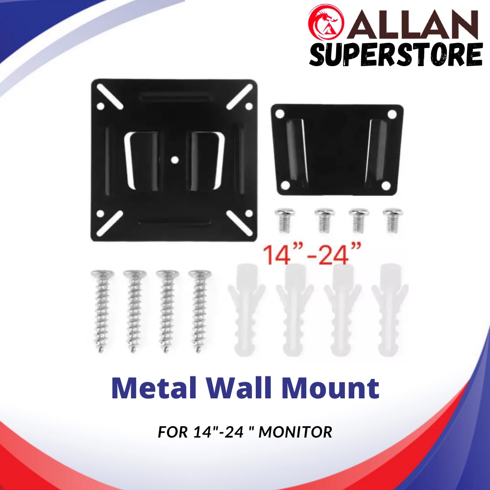 Allan Superstore Heavy Duty Wall Mount Bracket Wallmount For Monitor Or ...