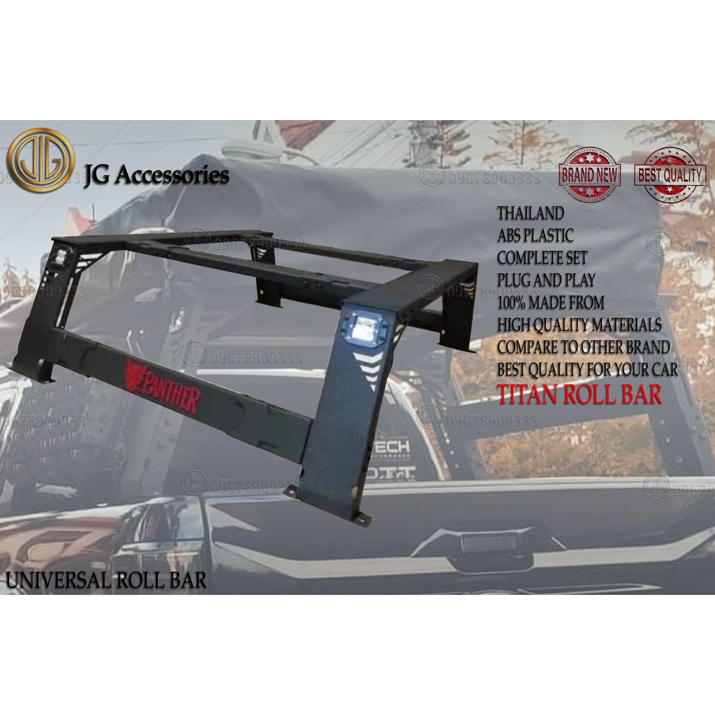 UNIVERSAL PANTHER ROLL BAR FOR PICK UP TITAN FULL ROLLBAR POWDER COATED ...