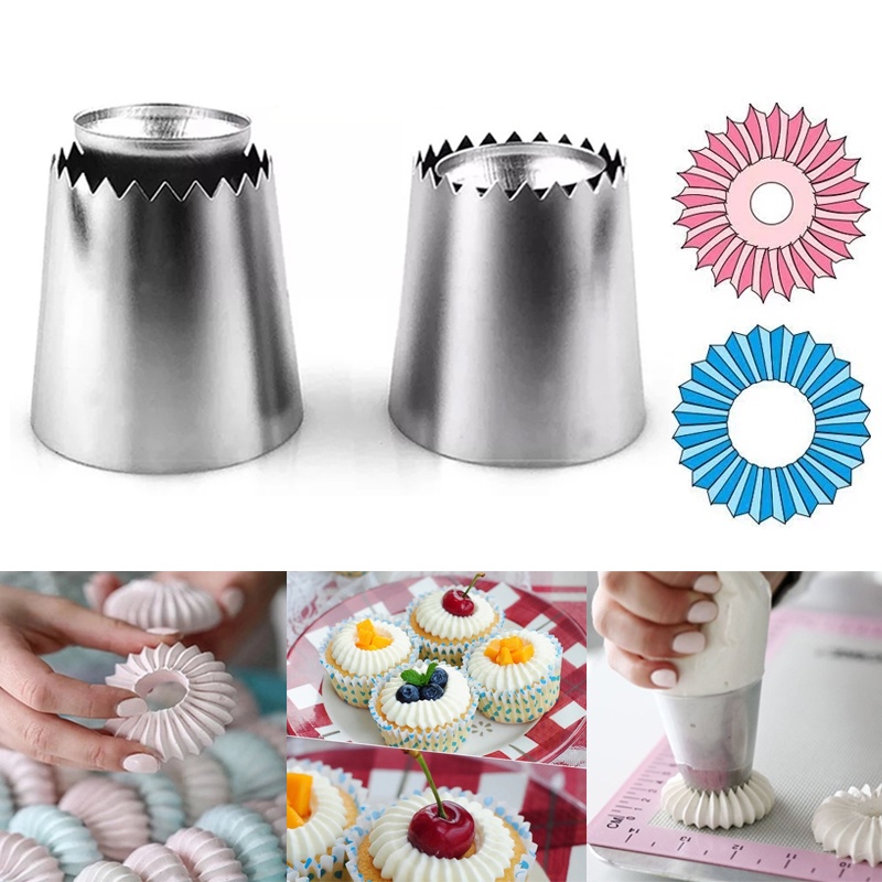 Sultan Tube Russian Pastry Tip Icing Piping Stainlessl Steel Nozzles ...