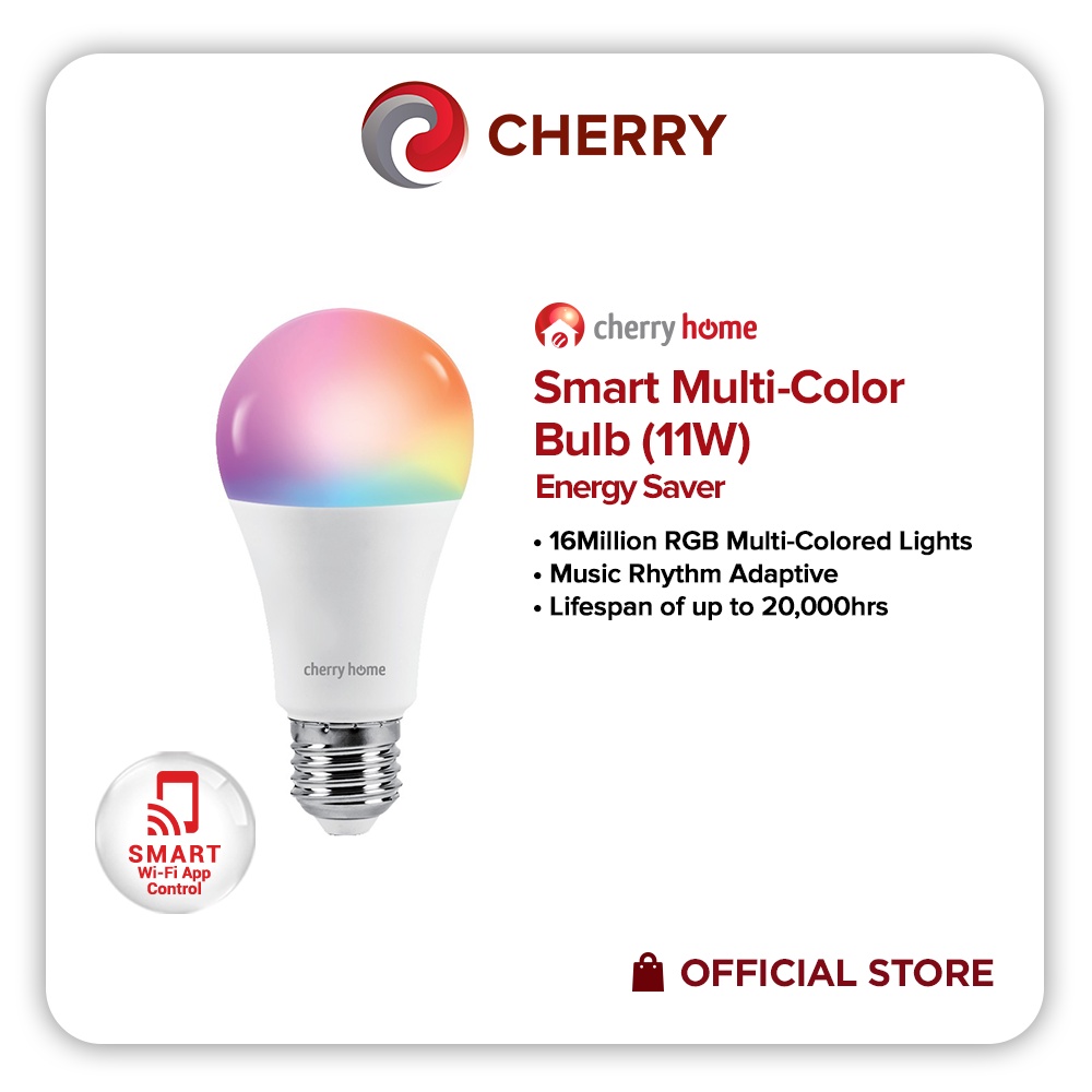 CHERRY Smart Multi-Color Bulb (11W) | Shopee Philippines