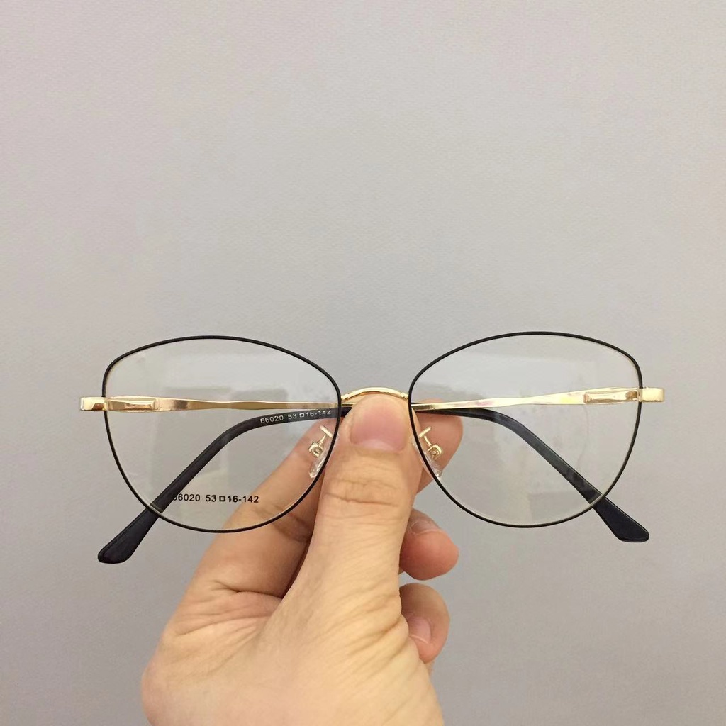 spring metal frame cat eyeglasses for women replaceable lens high ...