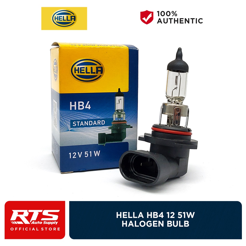 Hella HB4 12V 51W P22d Halogen Headlight Headlamp Bulb 1Pc | Shopee ...