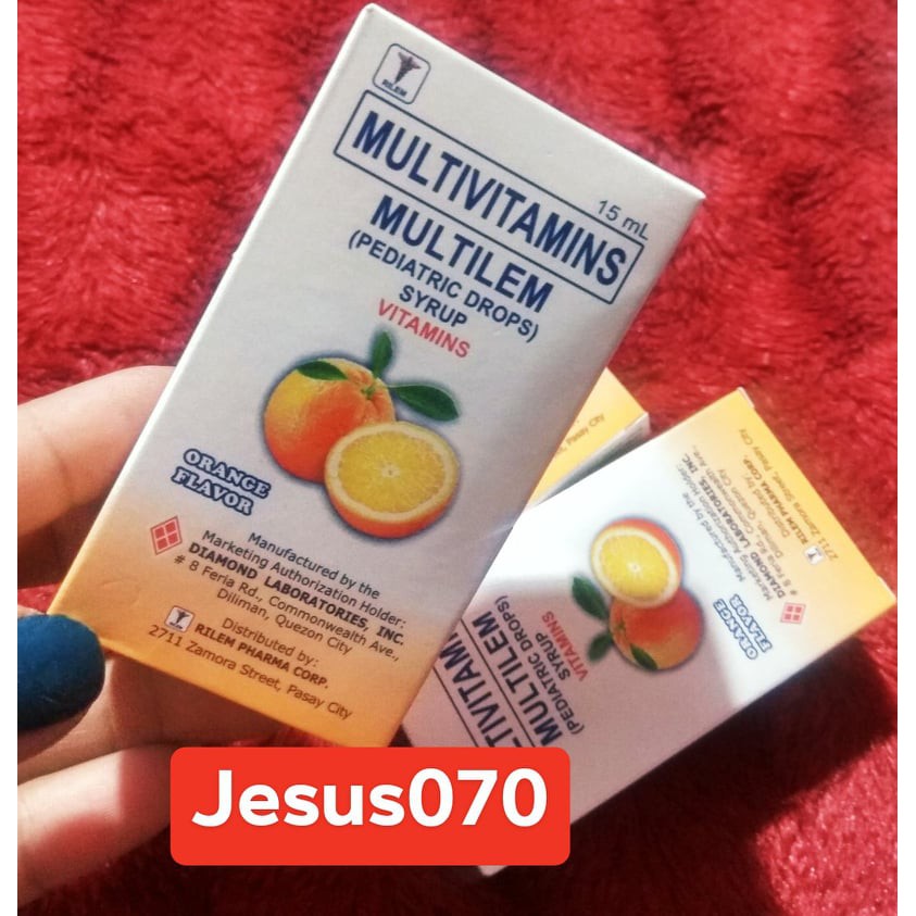 MULTILEM DROPS Multivitamins -15ml - Orange Flavor - DRP - 485 | Shopee ...