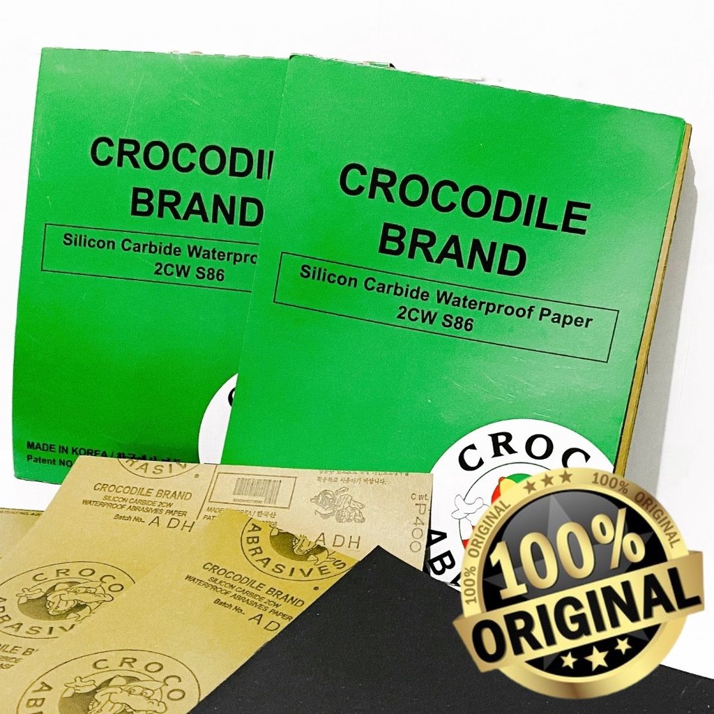 CROCODILE WATERPROOF SANDPAPER 9” X 11” G60 to G2000 (100shts/ream ...