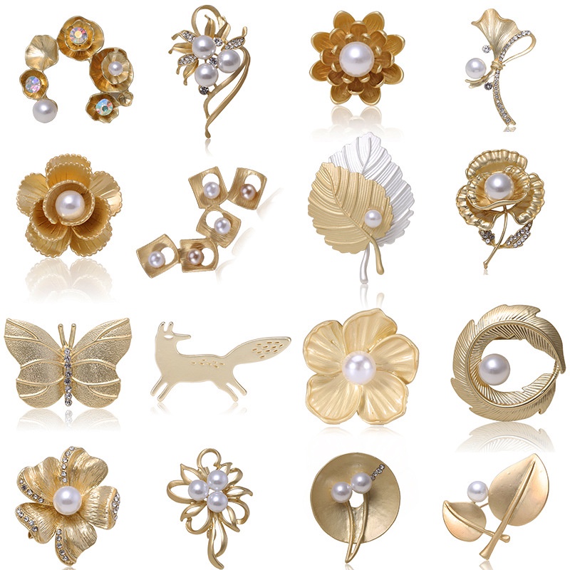 Vintage Topa Brand Palace Flower Leave Brooch Pin Women's Men's ...