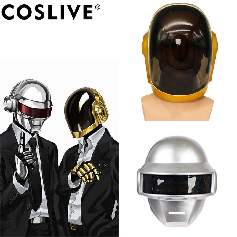 Coslive Daft Punk Helmet Mask Cosplay Resin Full Head Mask Halloween ...