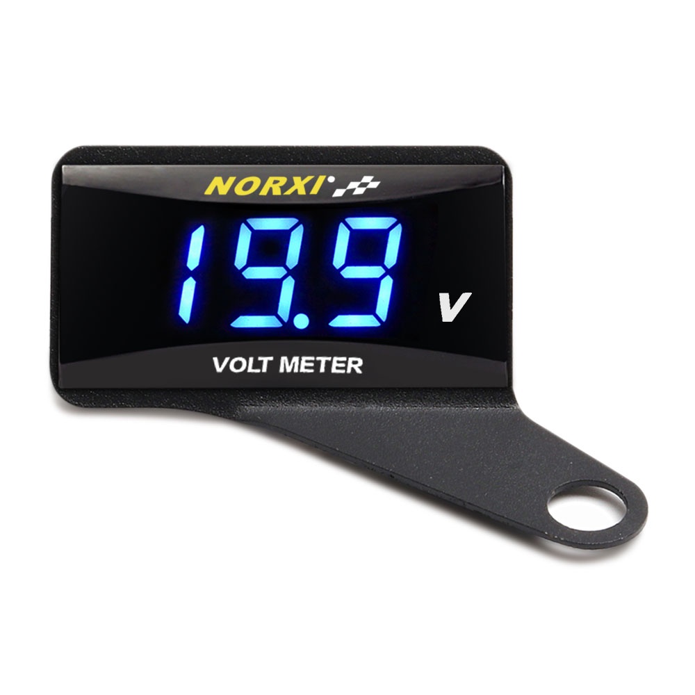 Motorcycle Voltmeter Mini Voltage Meter Universal LED Digital Display ...
