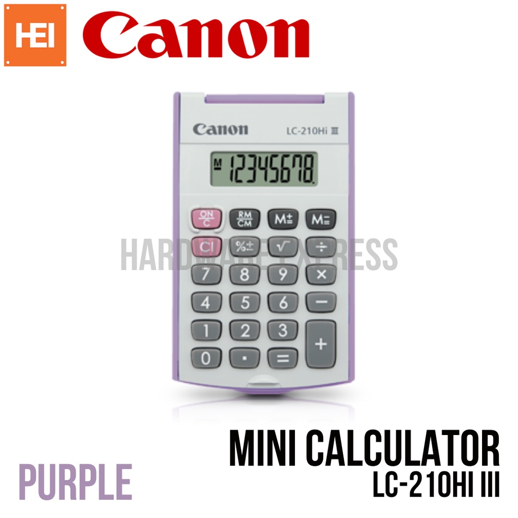 CANON Pocket 8 Digit Calculator LC-210HI III | Shopee Philippines