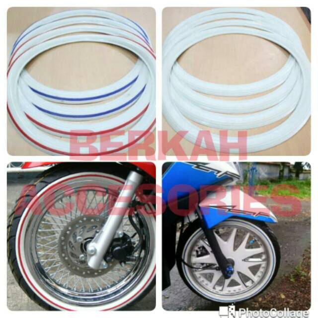 Motorcycle Tire Trim ring 14 lis Tire ring 14 mio beat vario Price 4pcs ...