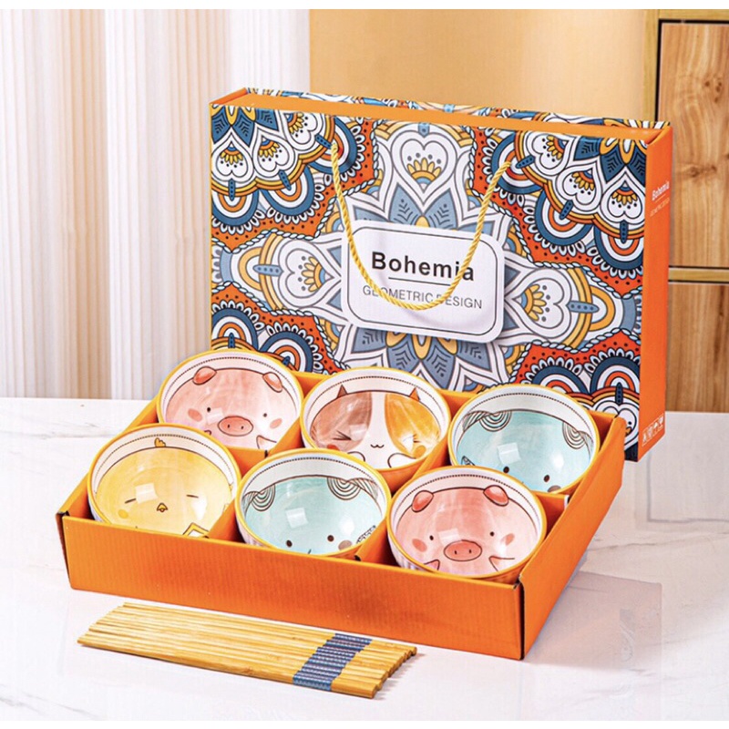 Set Of Bowls With Bohima Chopsticks | Shopee Philippines