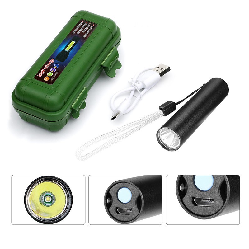 Smilee Ultra Bringht Q5 LED zoom mini flashlight splash-proof ...