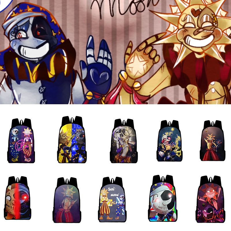 At Five Nights Freddy's Sundrop Moondrop Backpack For Students With ...