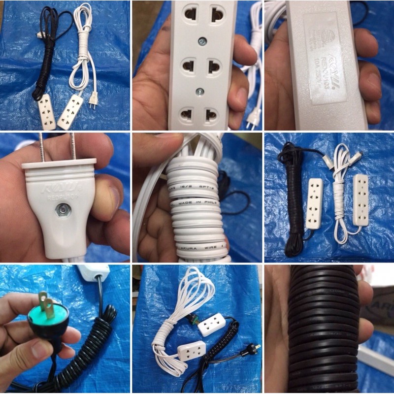 heavy duty boston HD flat cord #16/2c extension wire:2gang , 3gang ...