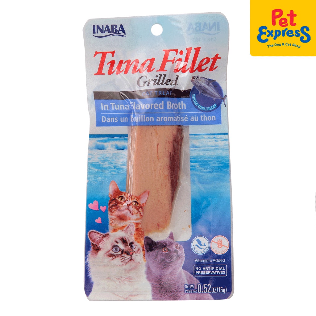 Inaba Grilled Tuna Fillet in Tuna Broth Cat Treats 15g (USA-501A ...