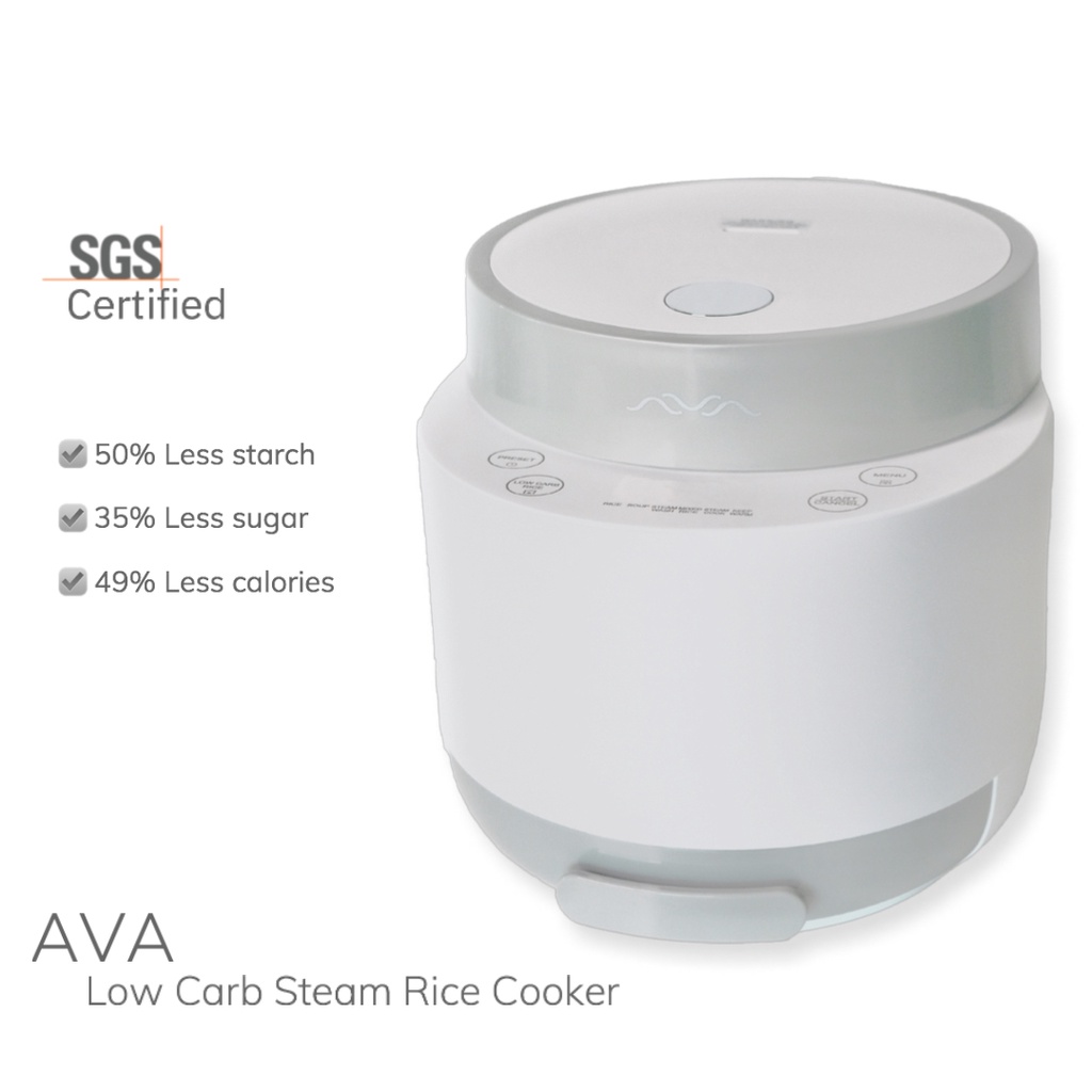 AVA Low Carb Steam Rice Cooker 2L/4L low sugar, desugarizing, Starch ...