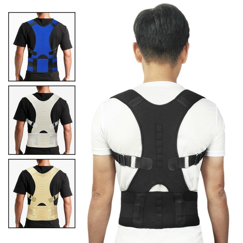 Orthopedic Magnetic Vest Posture Corrector Belt Adjustable Back Support ...
