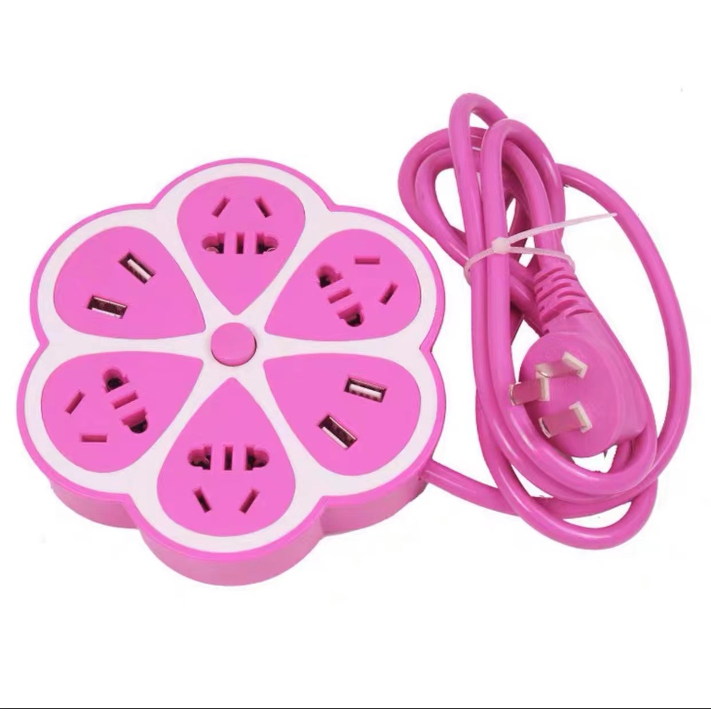 Intelligent Petal Shape Socket USB Power Strip Socket Outlet 4 Port USB ...