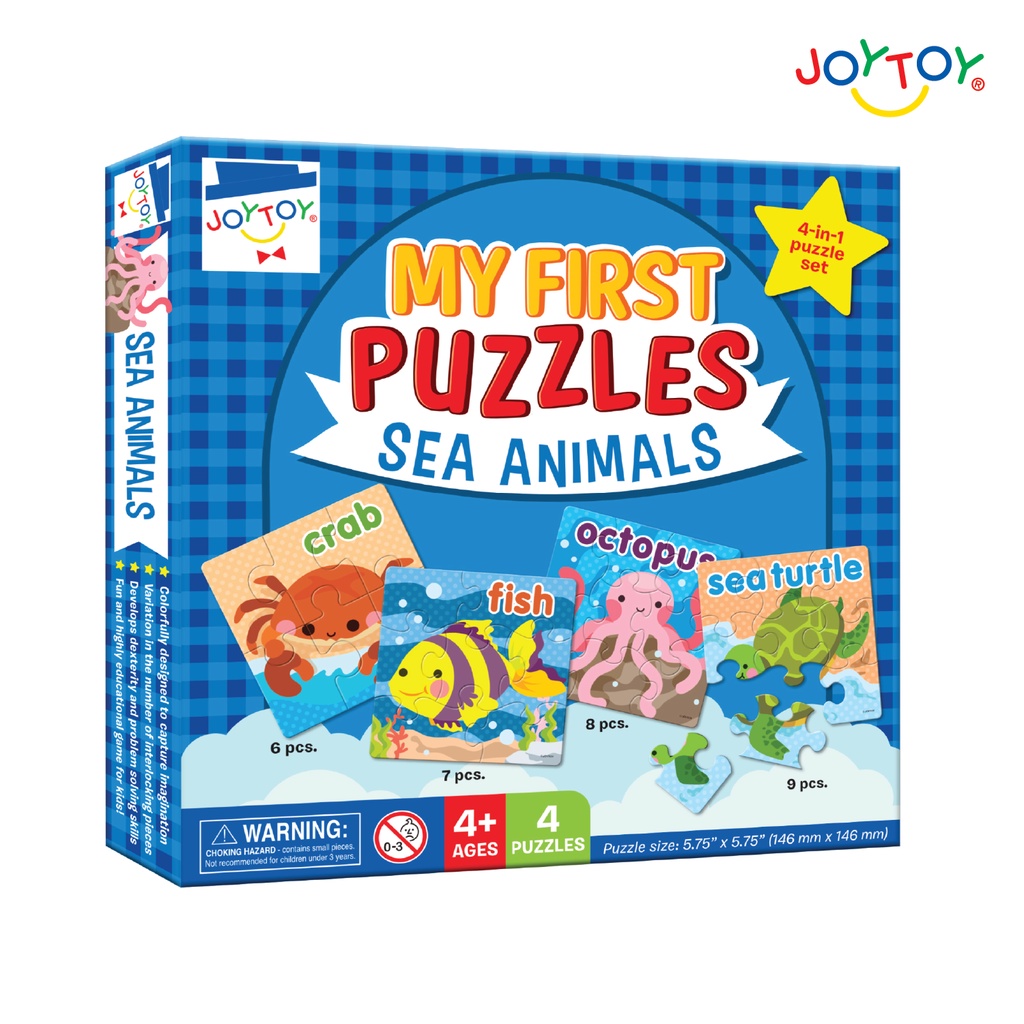 JOYTOY My First Puzzles - Sea Animals | Shopee Philippines