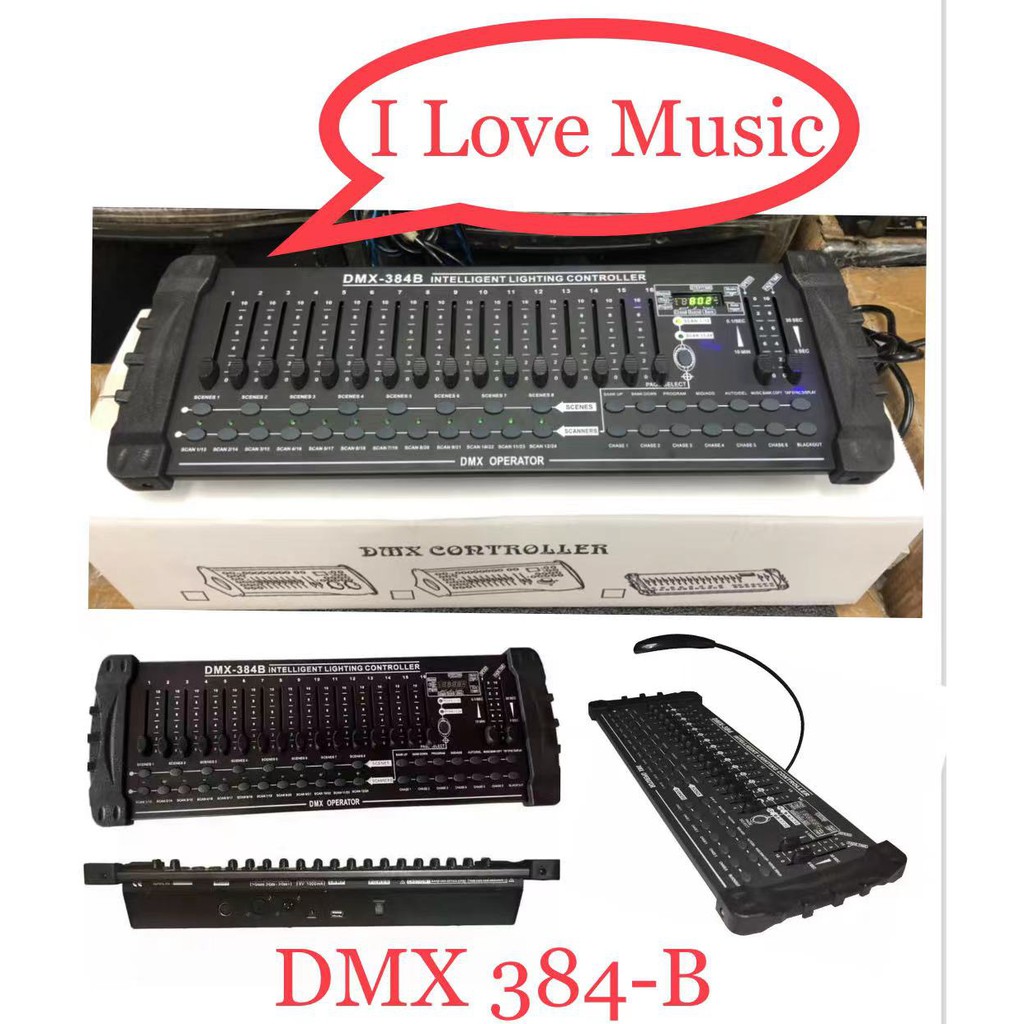 DMX 384-B Stage DJ Light Controller Channel Operator Intelligent ...