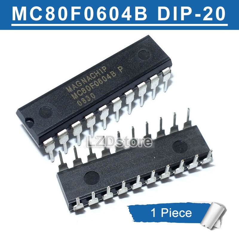 1pc MC80F0604B DIP-20 MC80F0604BP DIP20 8-bit Microcontroller Blank Chip Induction Cooker IC ...