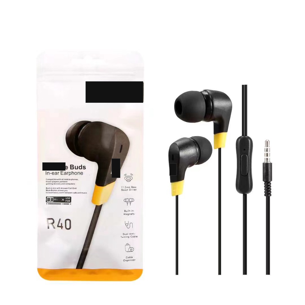 Realme R20 R40 R50 Buds K2 Plus M39 Earphone 3.5mm In-ear Universal ...