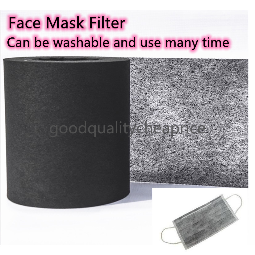 Activated Carbon Fabric Face Mask Washable Filter Layer 5Meter/10Meter ...