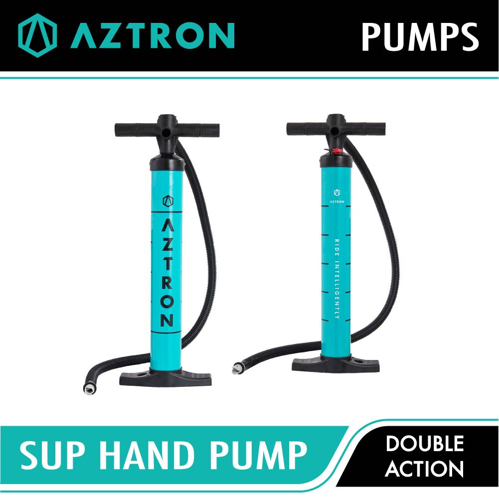 Aztron Hand Pupm Double Action Inflate Pump For Rowing Stand Board SUP ...