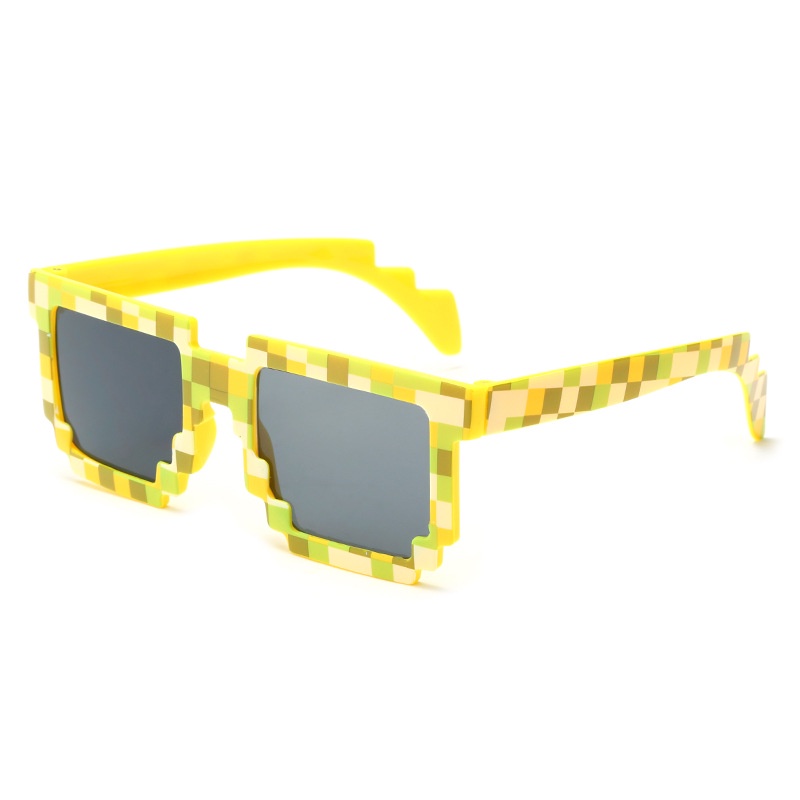 Fashion Game Minecraft Sunglasses Halloween Party Cosplay Pixel Mosaic ...