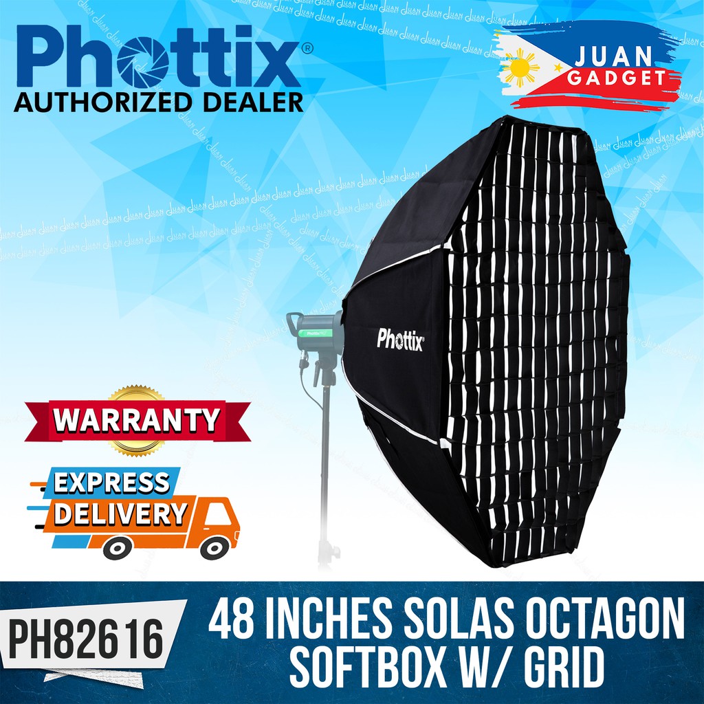 Phottix Solas Octagon Softbox, Grid 122cm or 48 Inches | Shopee Philippines
