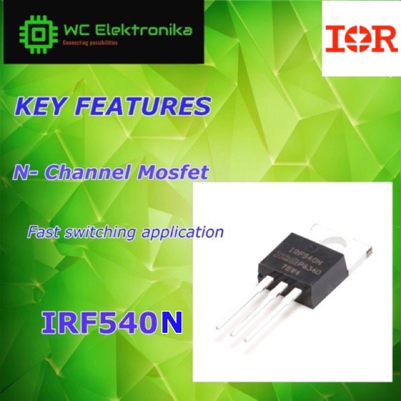 TRANSISTOR IRF540N POWER MOSFET ORIGINAL | Shopee Philippines