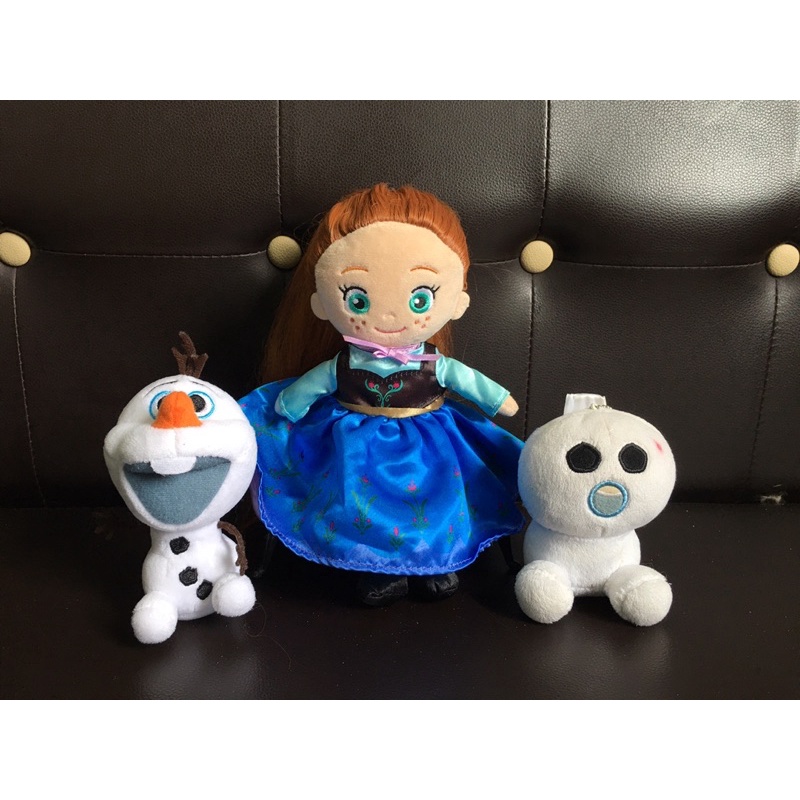 Combo Frozen Princess Anna adik Elsa plush softtoys dan keyhain Olaf ...