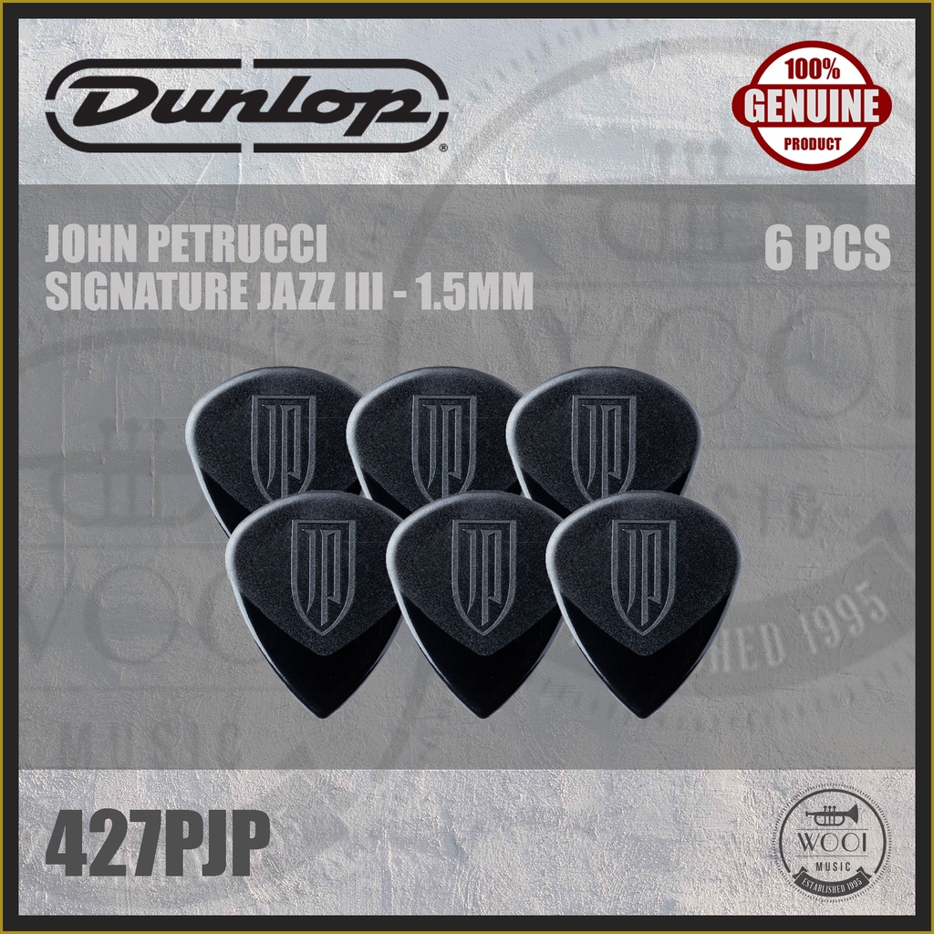 Jim Dunlop 427PJP John Petrucci Jazz III Guitar Pick 1.5mm (1pc/3pcs ...