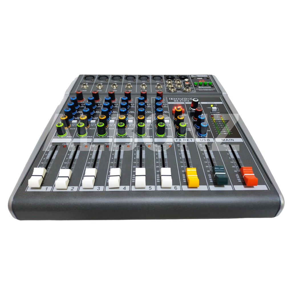 Imix by Trident MS-610FX 6 Channel Ultra-Slim Passive Mixer (Original ...