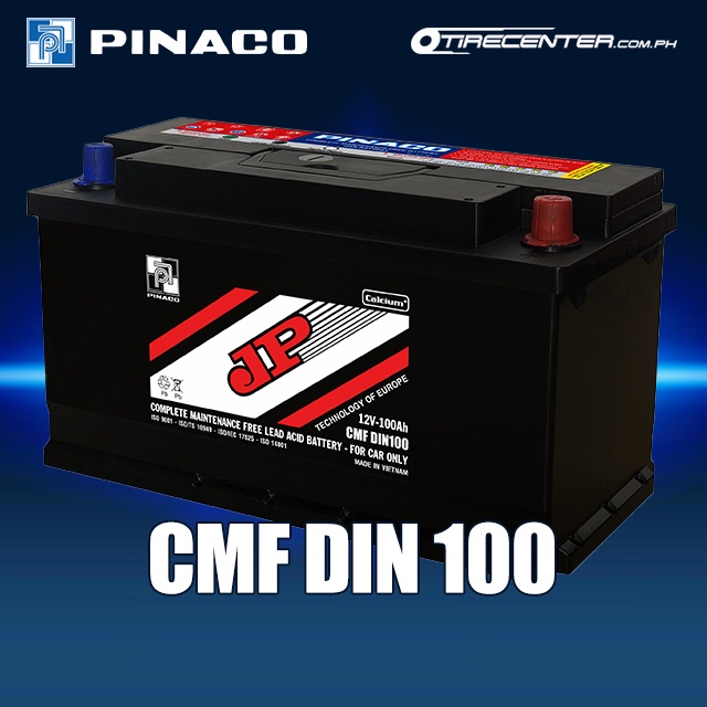 PINACO JP DIN100 Maintenance Free Car Battery | Shopee Philippines